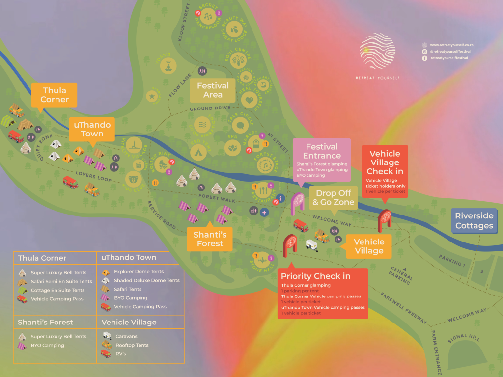 Schedule & Map - Retreat Yourself