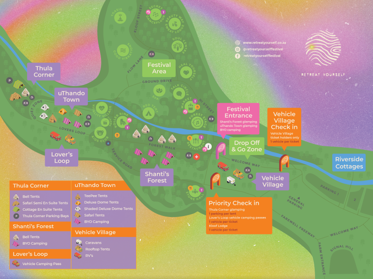Schedule & Map - Retreat Yourself